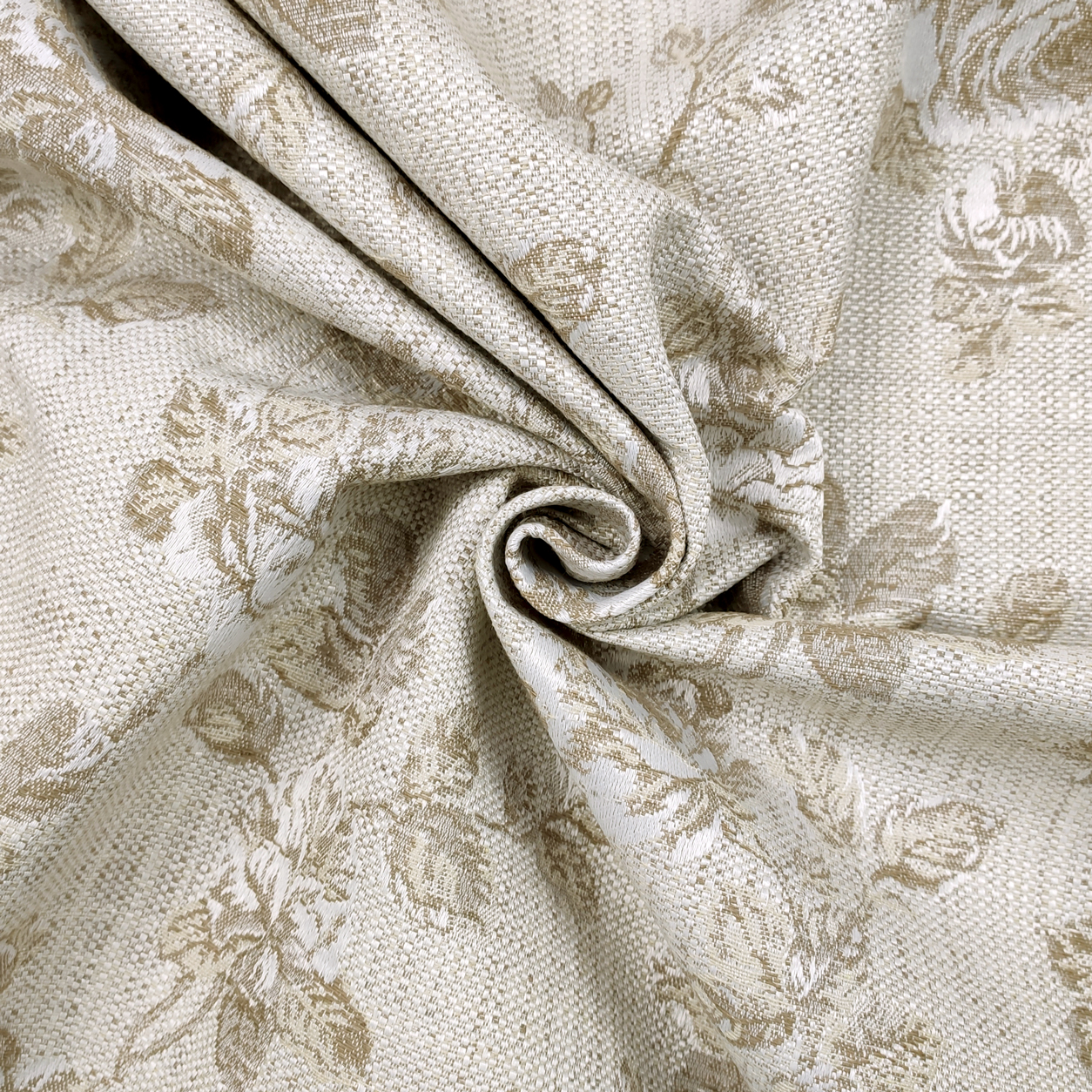 Tessuto Jacquard Rose Melange Beige | Panini Tessuti