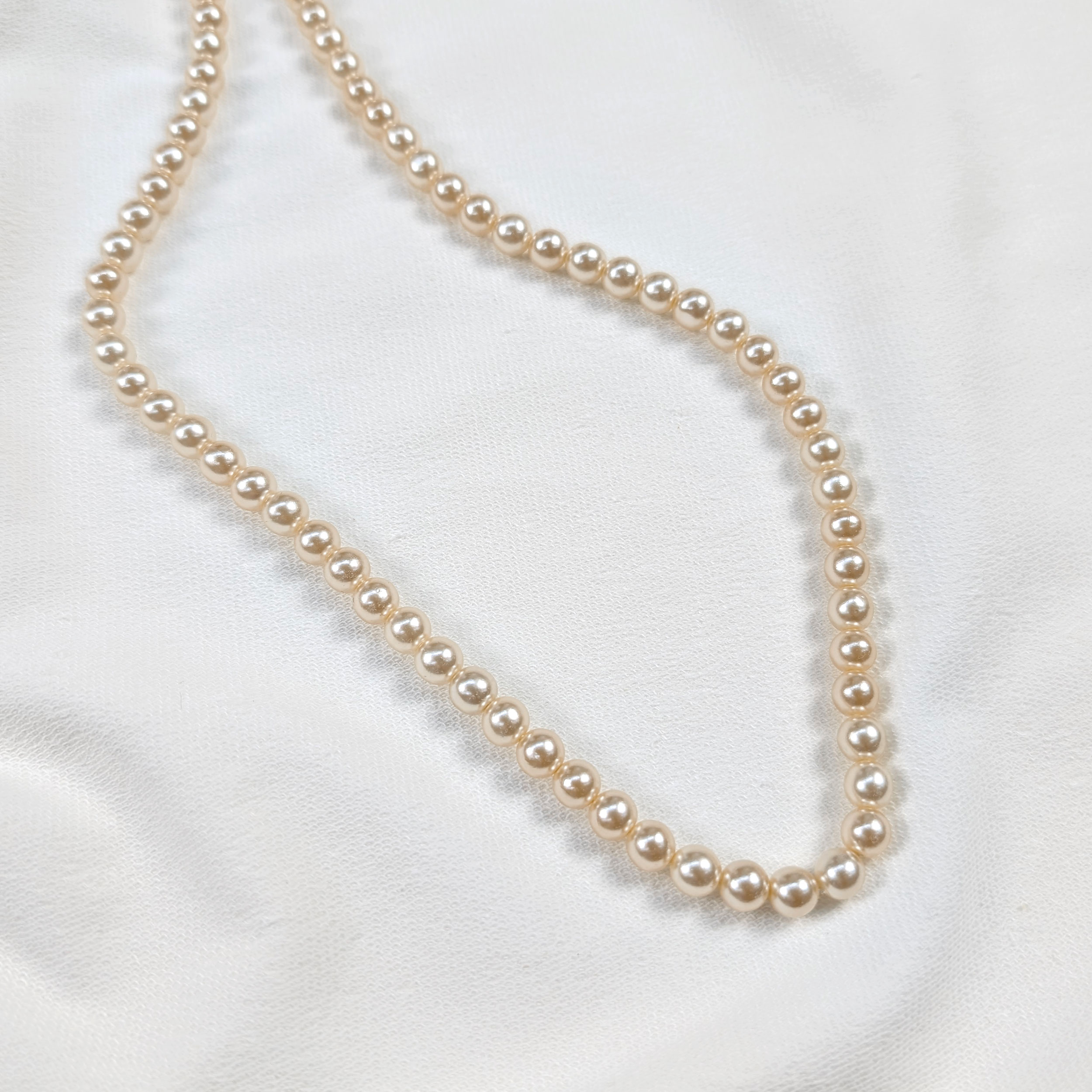 Filo di Perle Beige Ø 0,8 cm | Panini