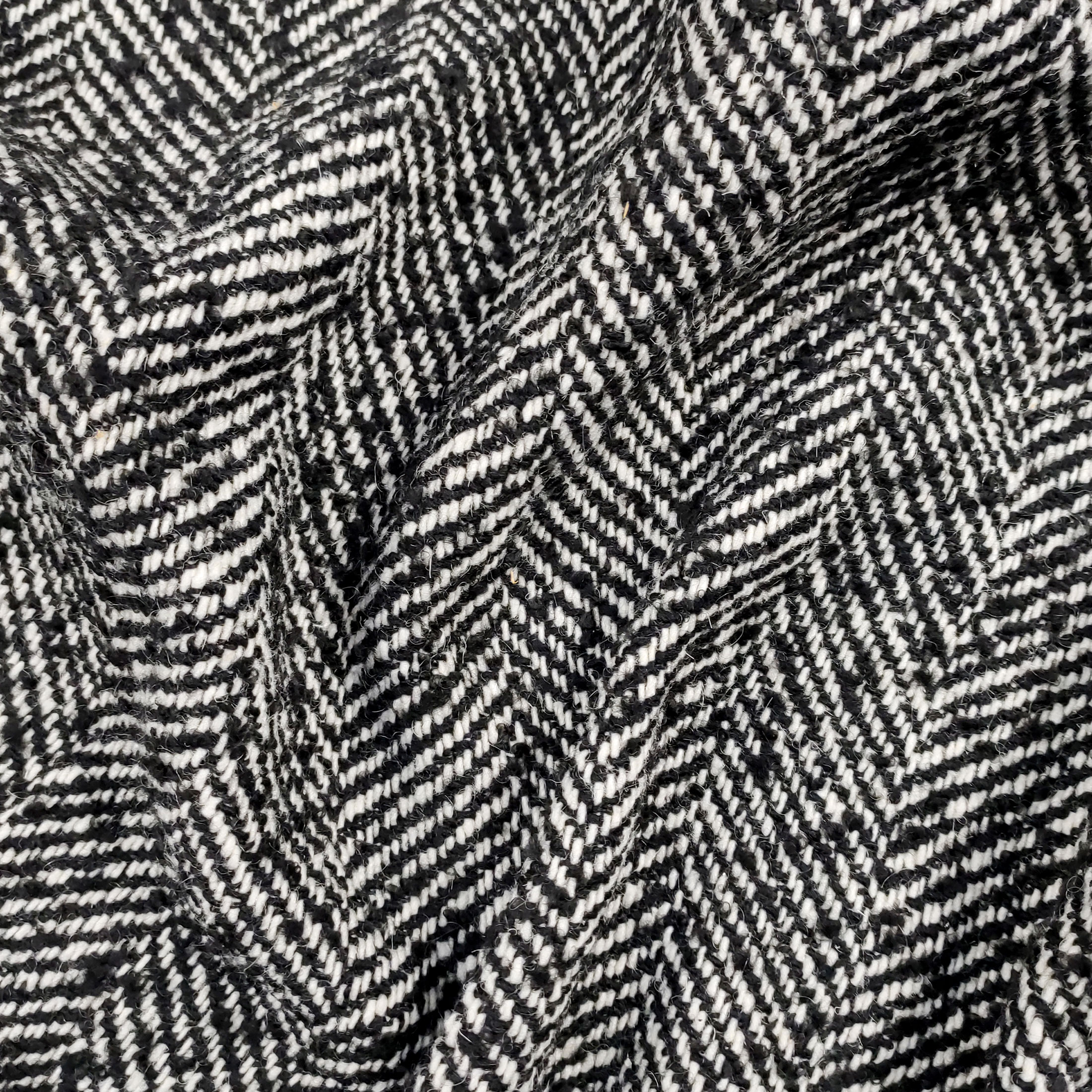 Cappotto Abbigliamento Fantasia Spigato Bianco/Nero