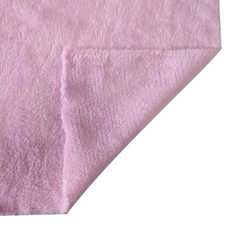Tessuto Pile Mano Cachemire Tinta Unita Rosa | Panini