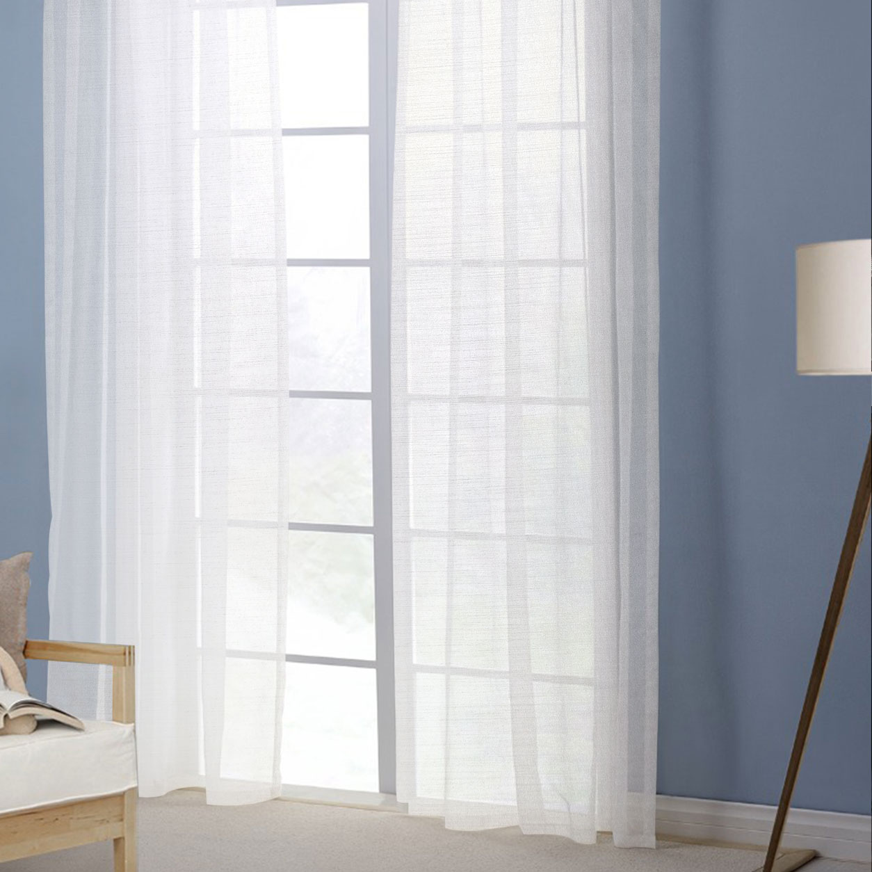 Tenda Moderna Matisse Bianca | Panini Tessuti