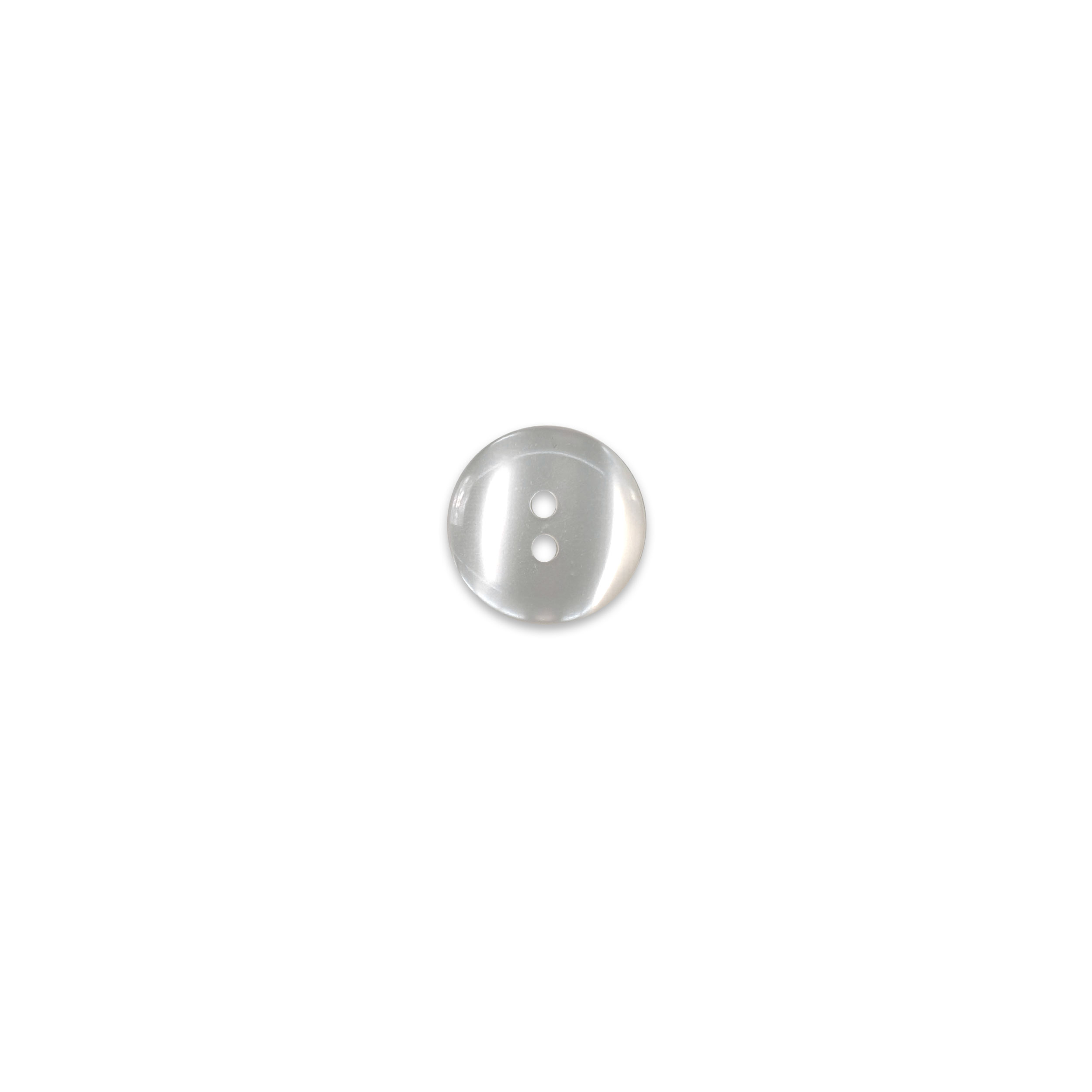 Bottone Moda Cangiante 2 Fori Bianco Lin 18