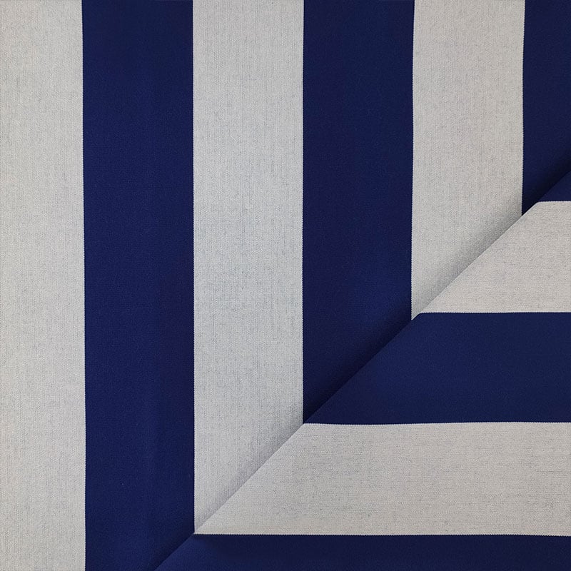 Tessuto Esterno da Sole a Righe Blu H 140 cm | Panini