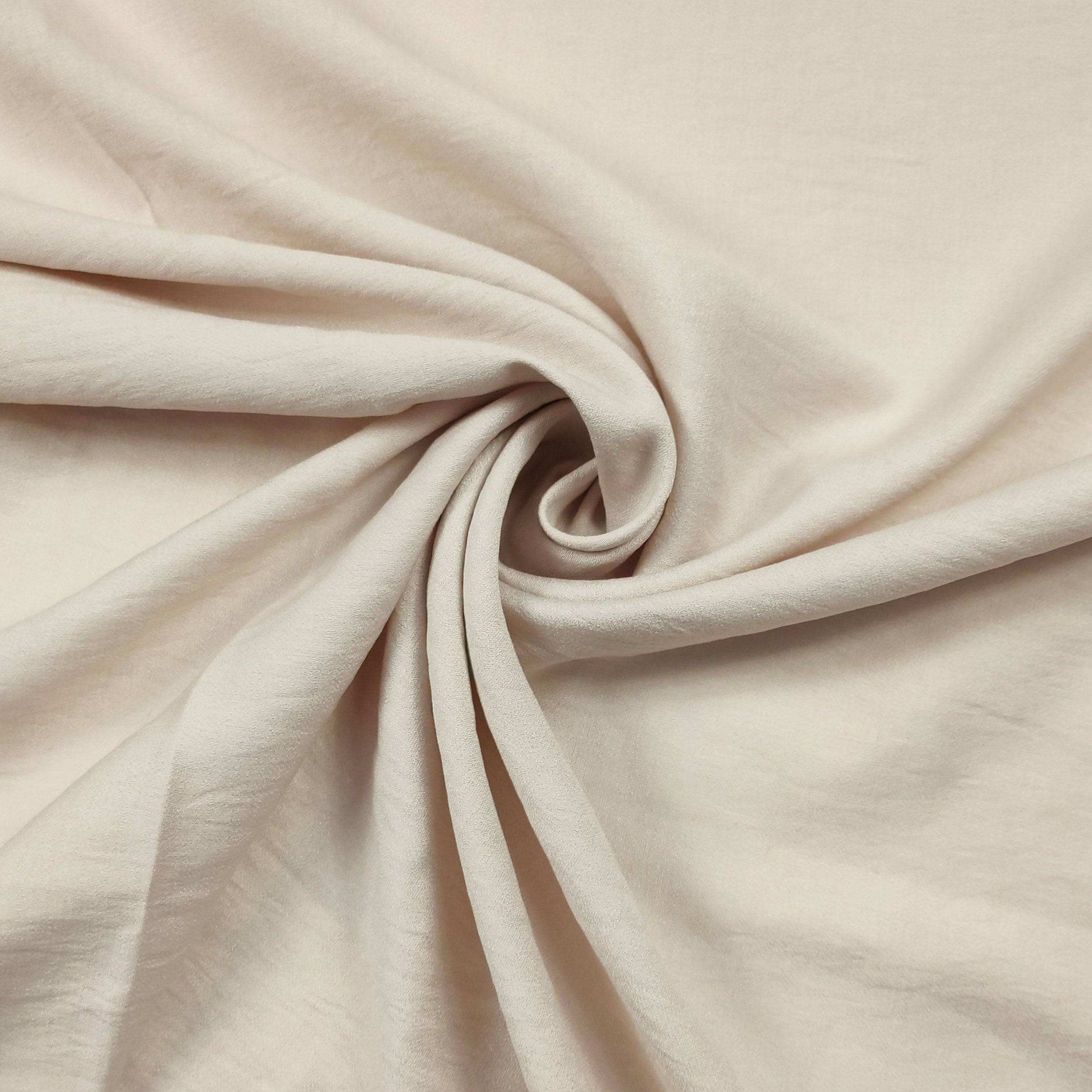 Tessuto Viscosa Crepe Natural Tinta Unita Beige