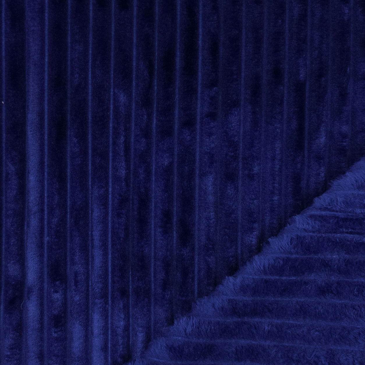 Pile Cannettato Mano Cachemire Blu