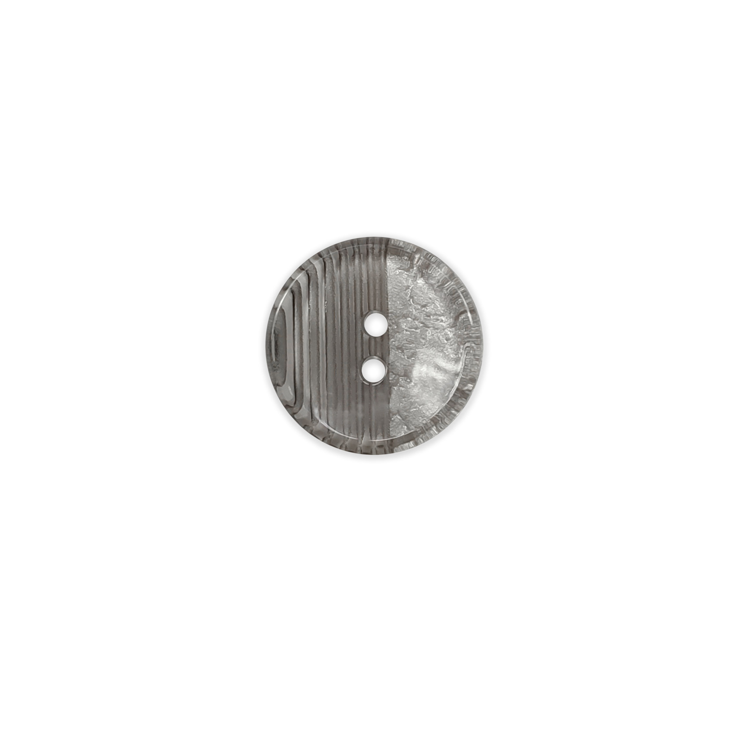 Bottone Moda Semi Trasparente 2 Fori Grigio Lin 20