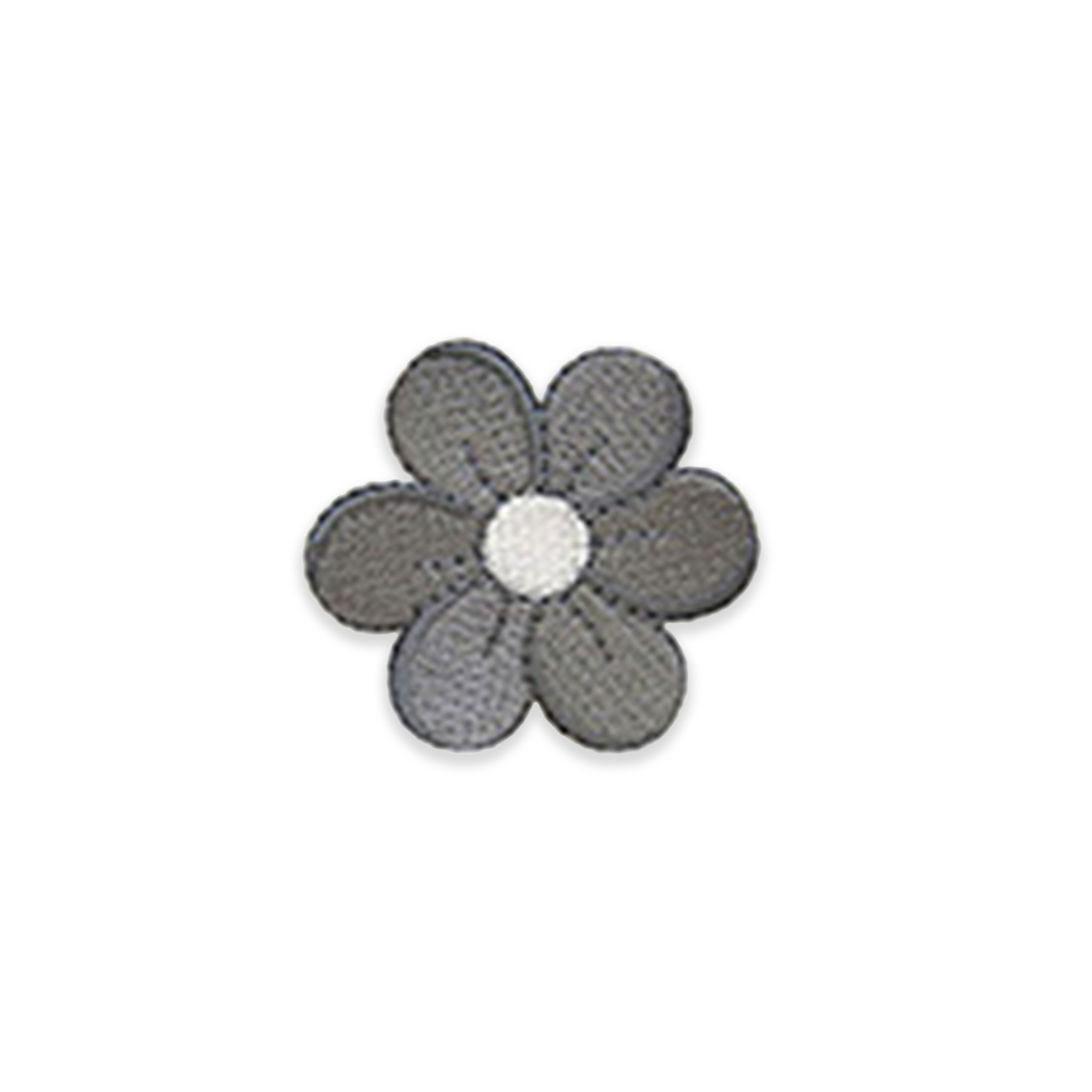 Applicazione Termoadesiva Fiorellino Grigio