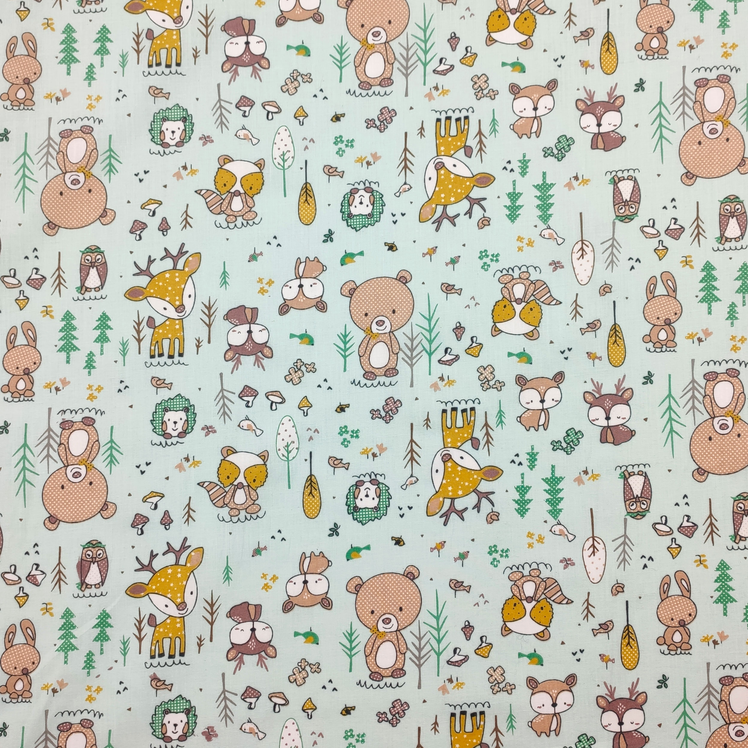 Tessuto Cotone Orsetti e Cerbiatti | Panini