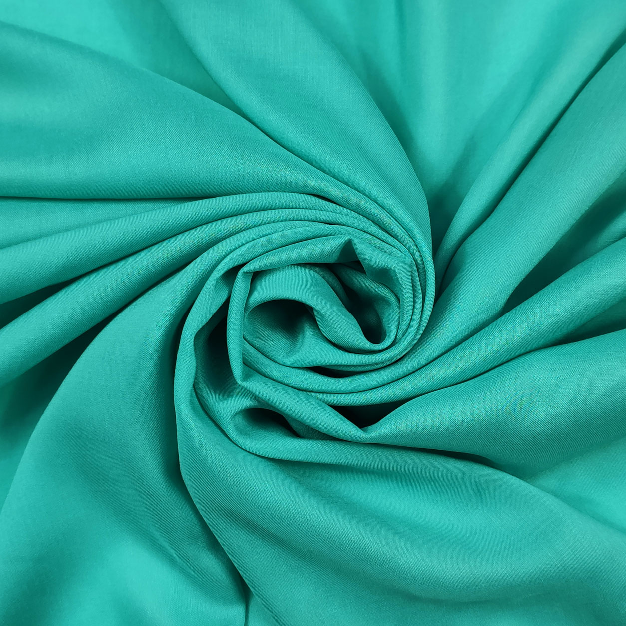 Tessuto Viscosa Naturale Tinta Unita Verde Acqua