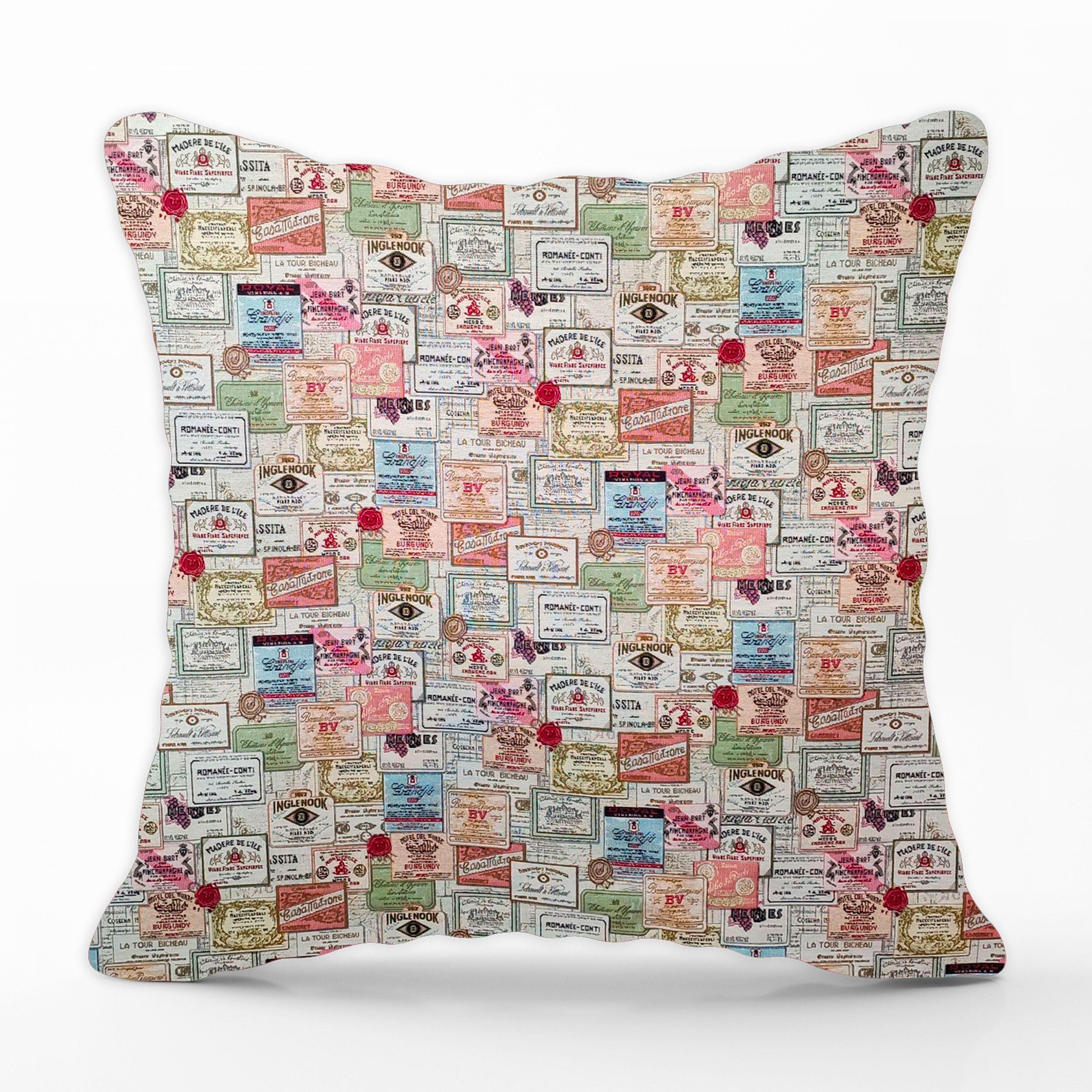 Federa per Cuscini Fantasia con Etichette 40x40 cm