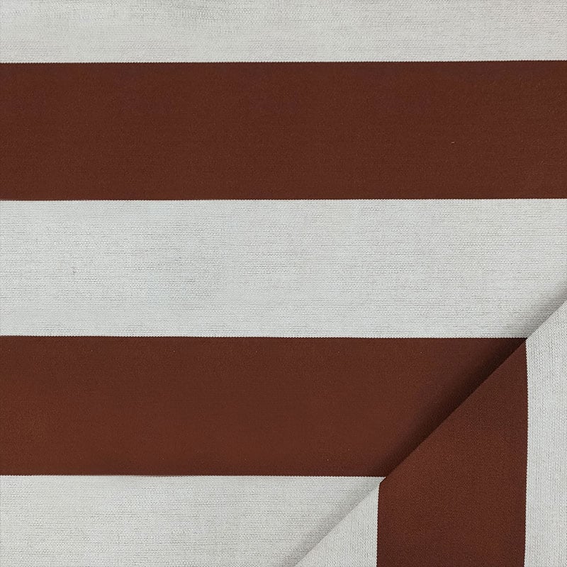Tessuto Esterno da Sole a Righe - Colore Prodotto: Marrone - 006 ...