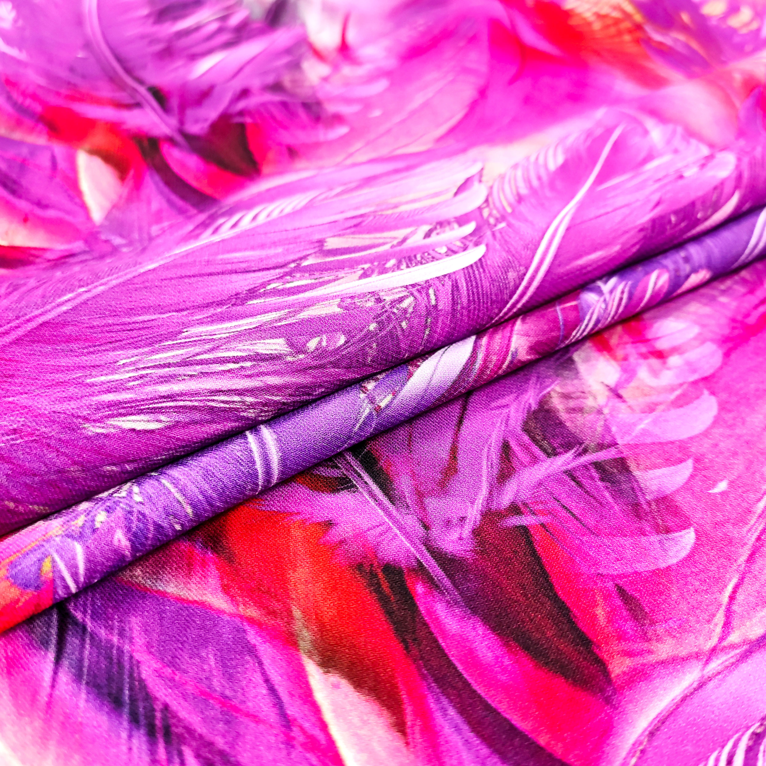 Tessuto Abbigliamento Alta Moda Piume Toni Rosa