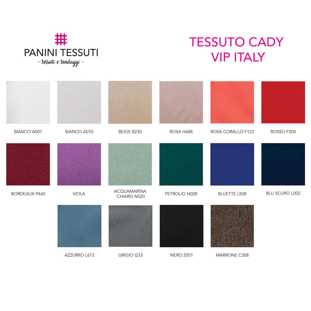 Tessuto Cady | Panini Tessuti