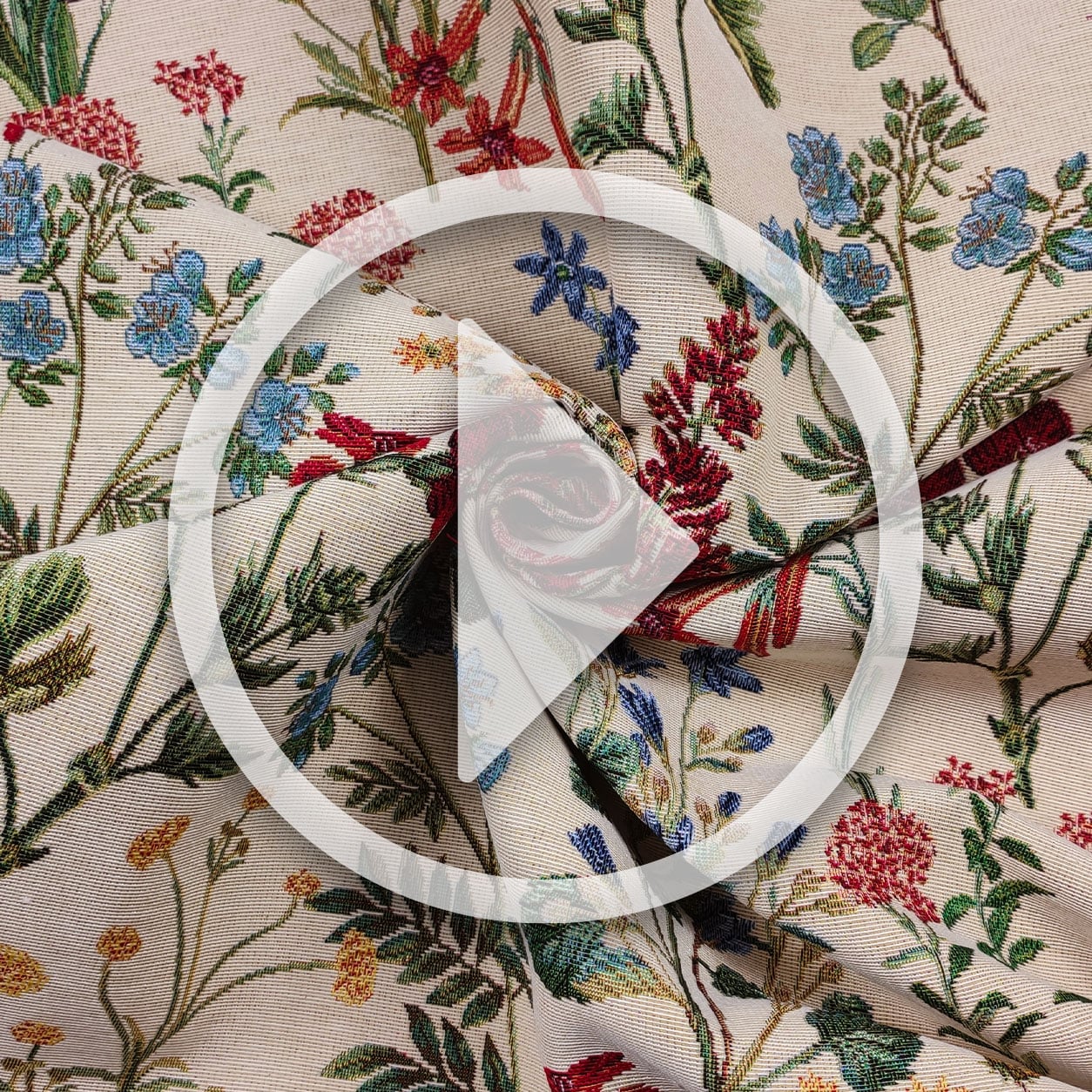 Tessuto Gobelin Campo di Fiori Colorati | Panini