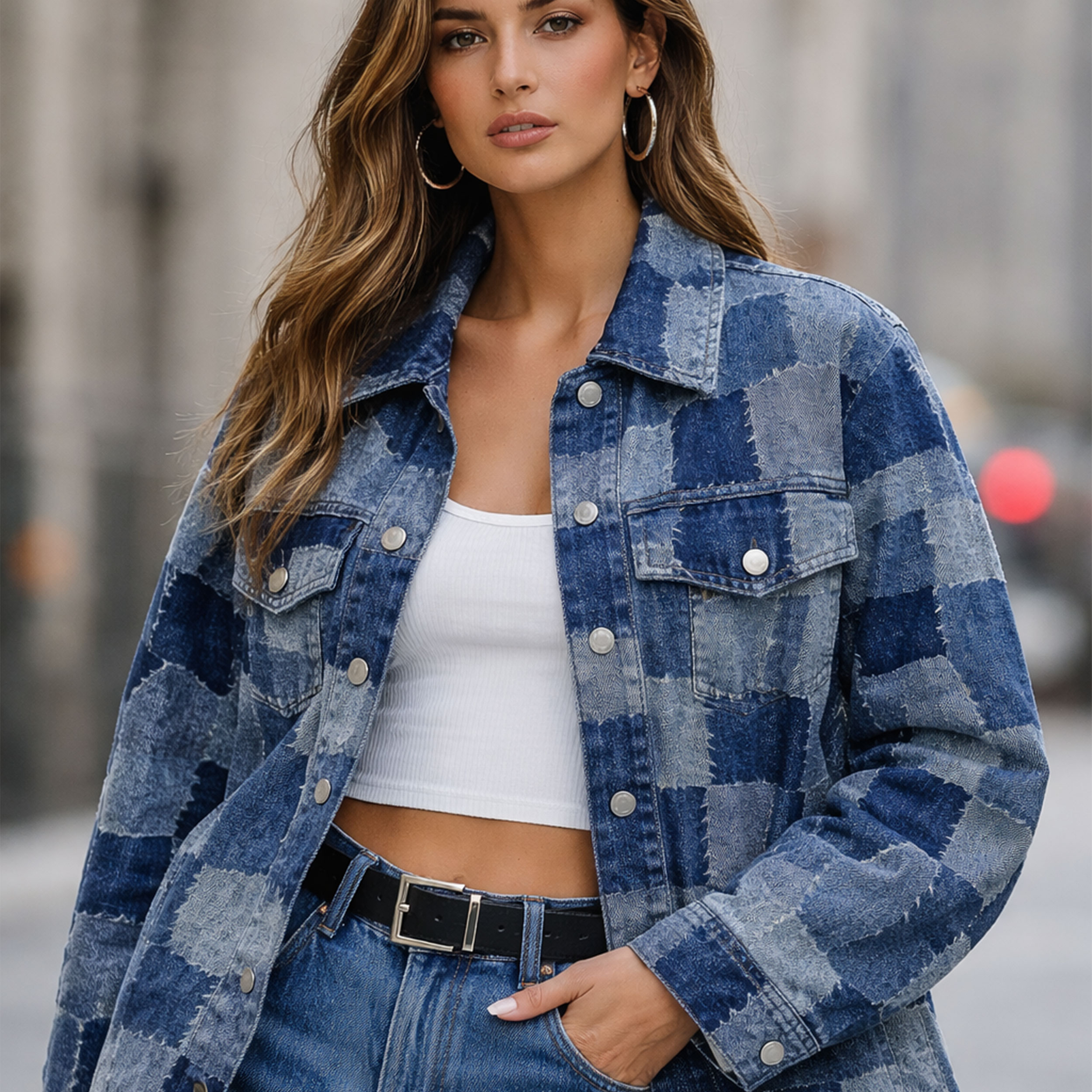 Jeans Abbigliamento Moda Patchwork