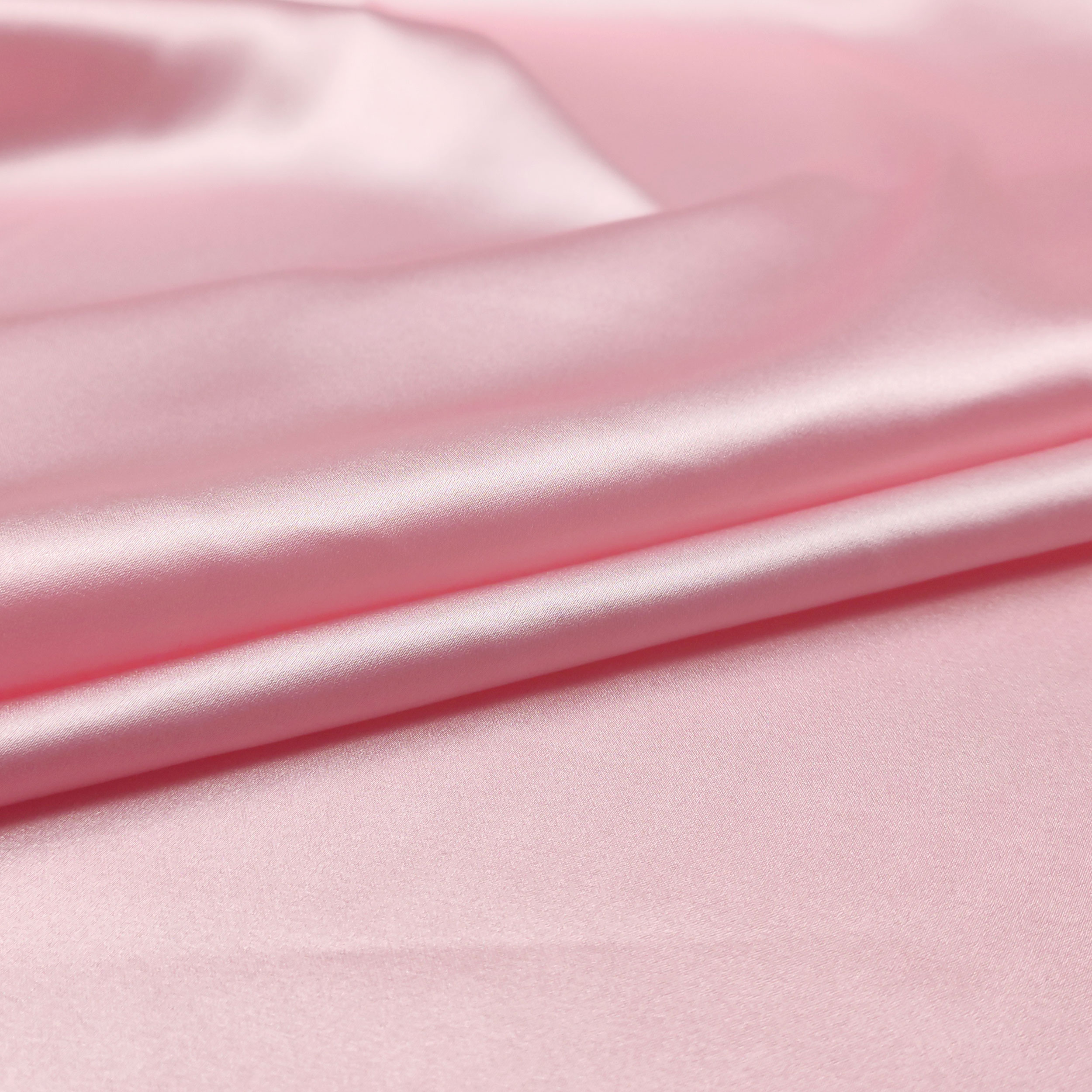 Tessuto Raso di Seta Elasticizzato Rosa