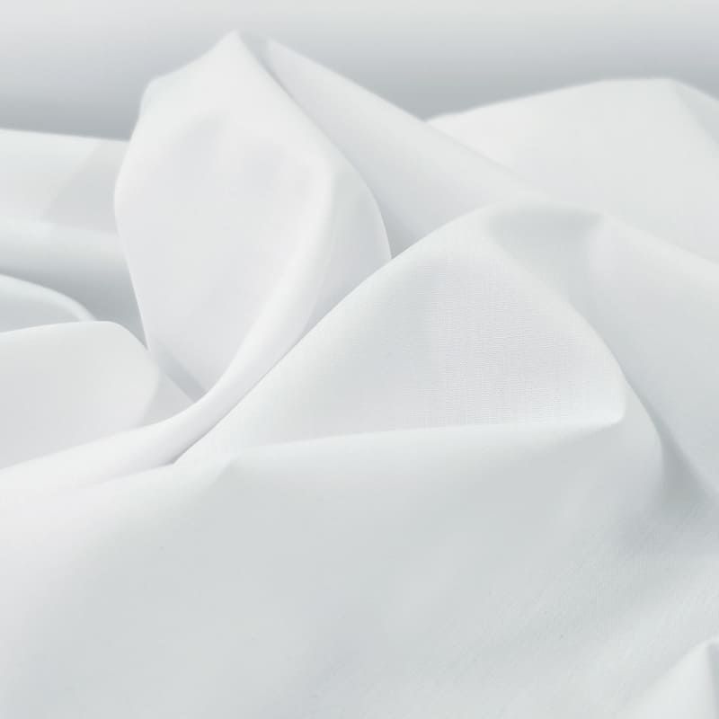 Ritaglio di Popeline di Cotone Bianco 75x140 cm