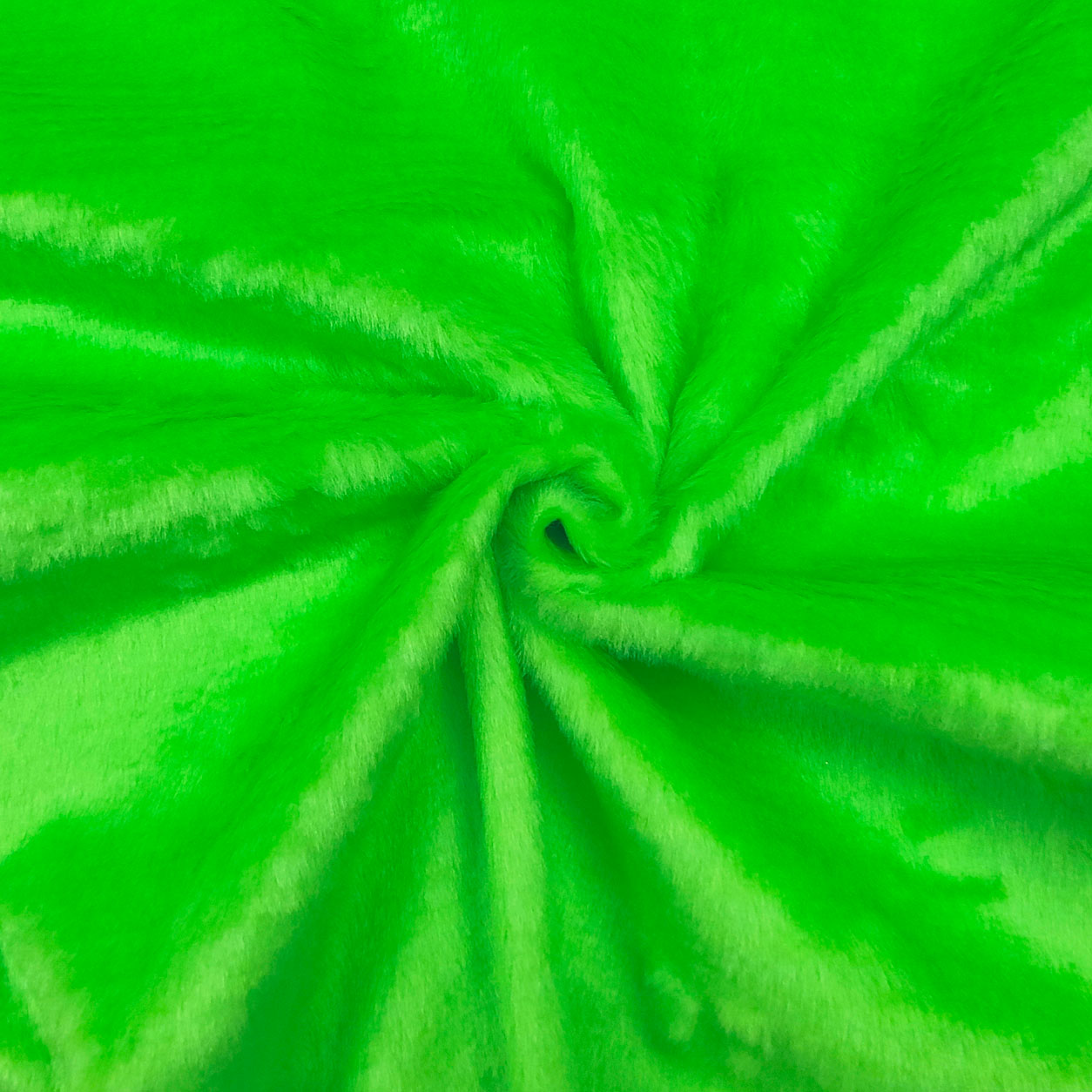 Pelliccia Sintetica a Pelo Corto Verde Acido