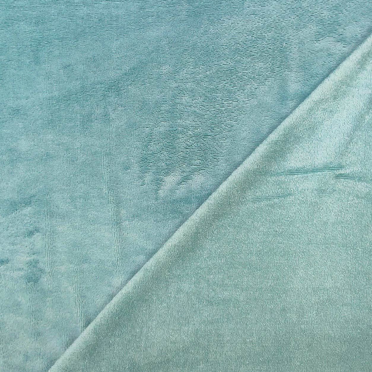Tessuto Spugna Bamboo Verde Acqua