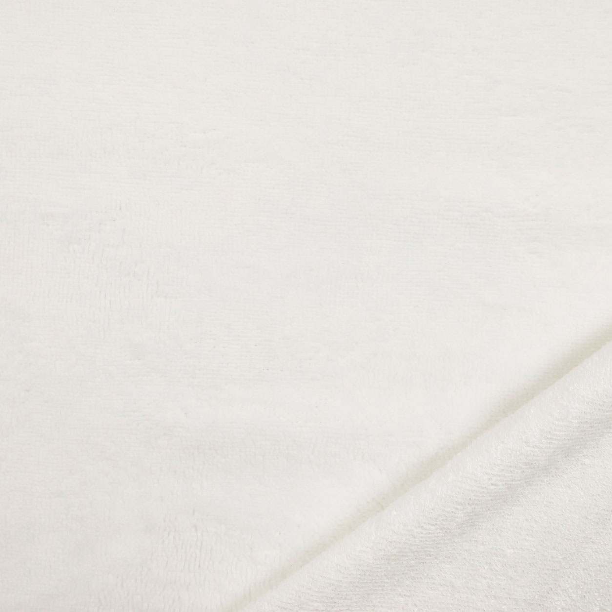 Tessuto Spugna Bamboo Bianco