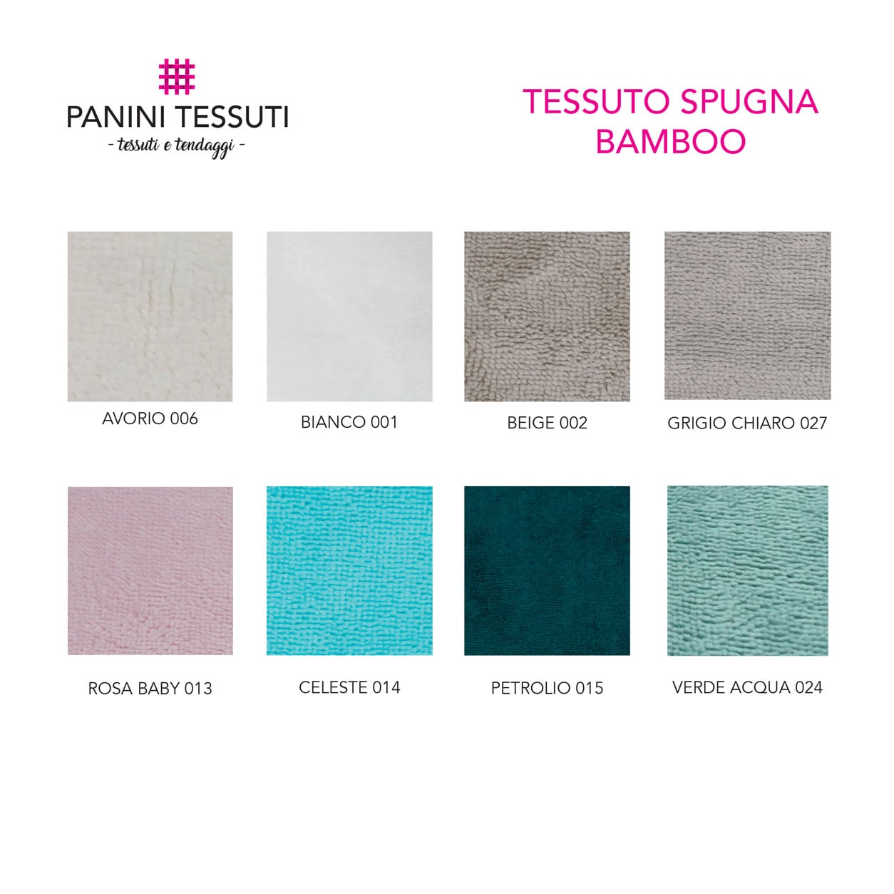 Tessuto in Spugna di Bamboo Rosa Baby