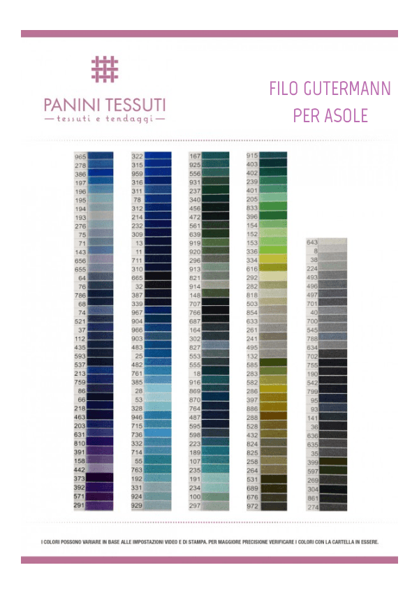 Filo Grosso | Panini Tessuti
