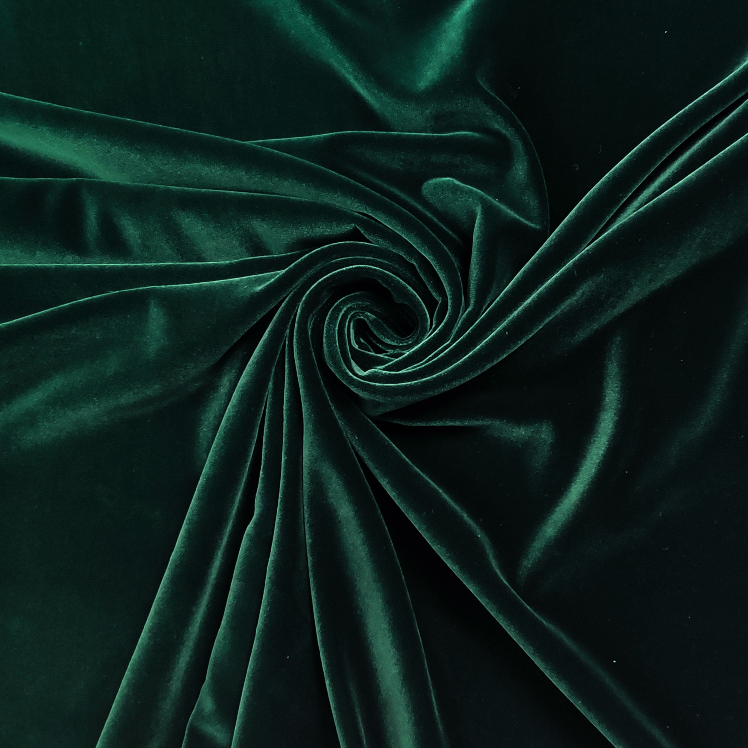 Tessuto Velluto Moda in 100% Cotone Verde