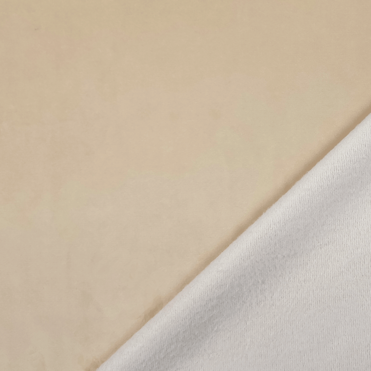 Tessuto Velluto Morbido Beige | Panini Tessuti