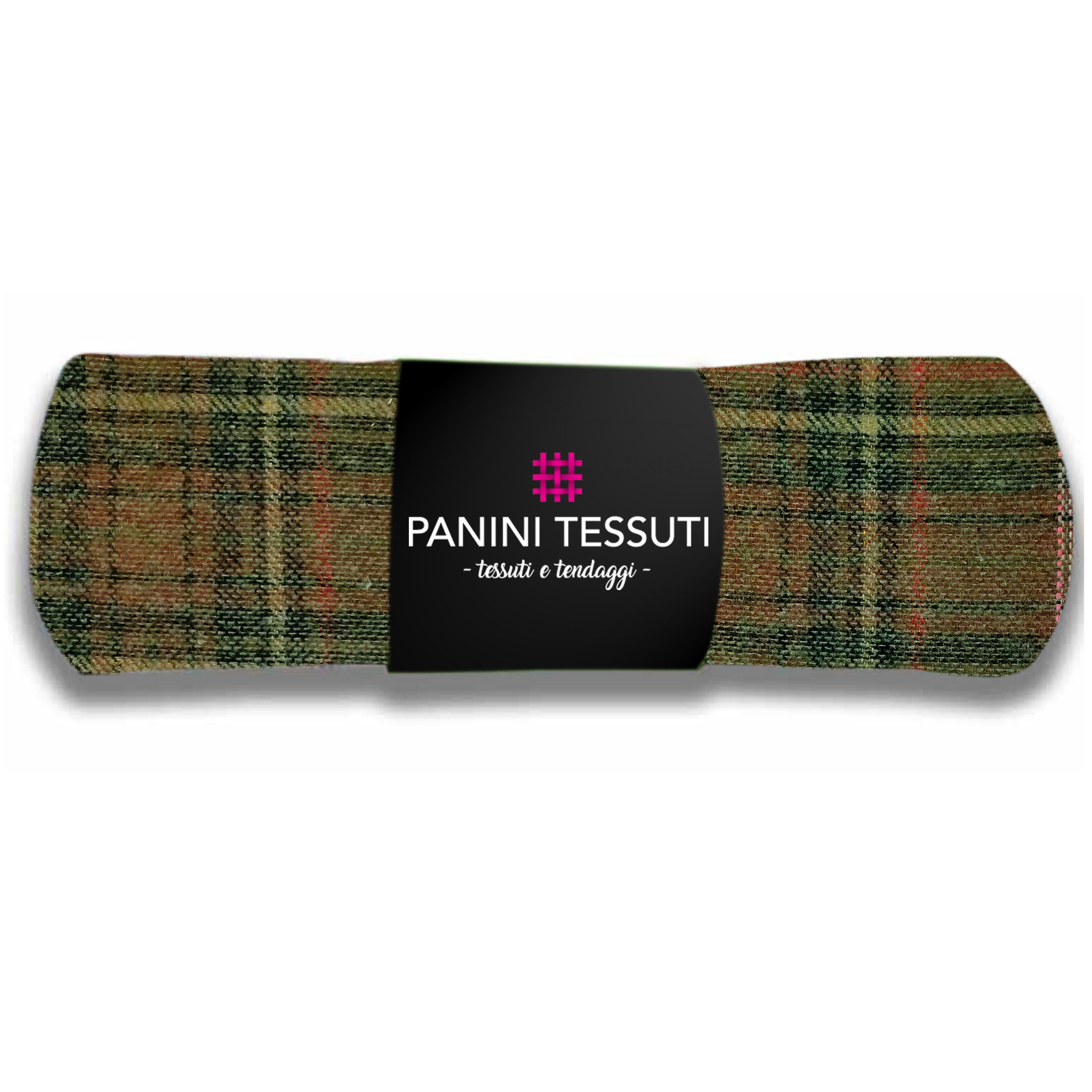 Scampolino Tartan Verde e Arancio 70x150 cm