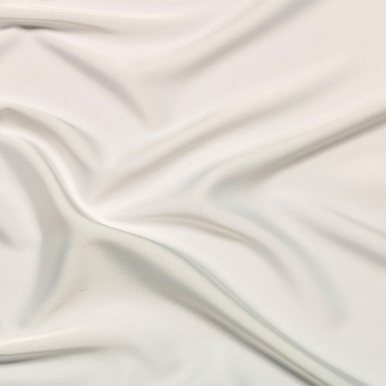 Tessuto Rasetto Elasticizzato Effetto Seta Bianco Latte | Panini