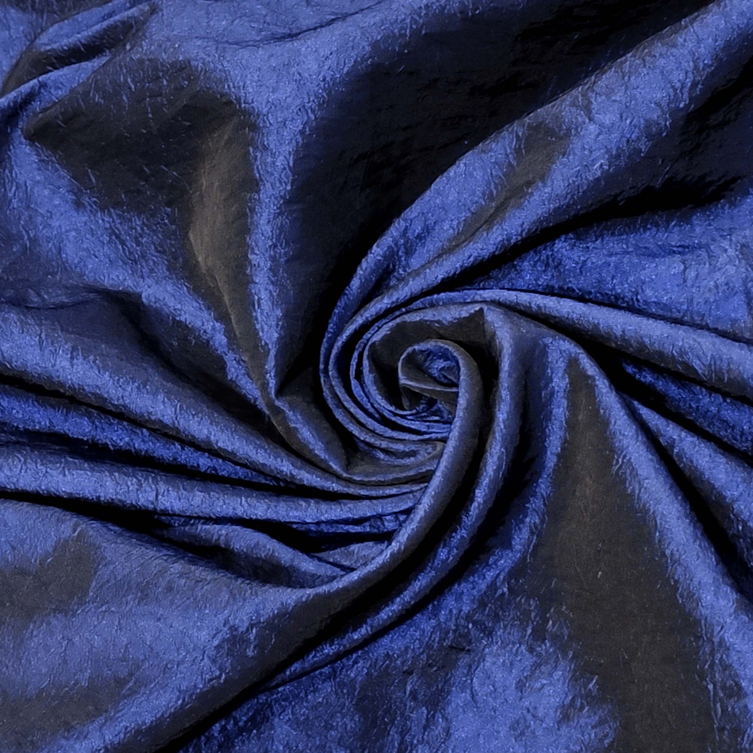 Ritaglio Taffetà Stropicciato Blu 200x150 cm | Panini