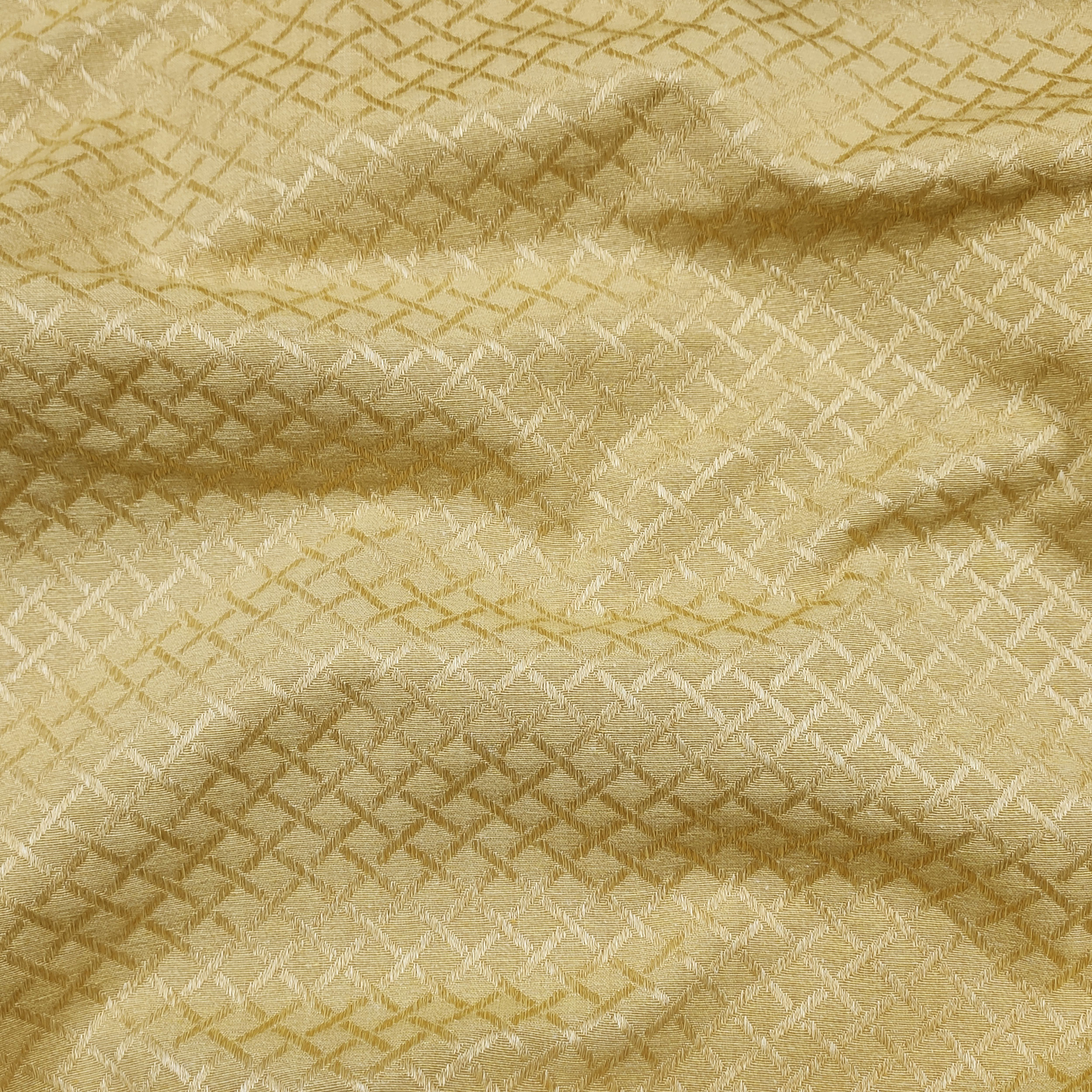 Tessuto Arredo Vintage Rombi Oro | Panini